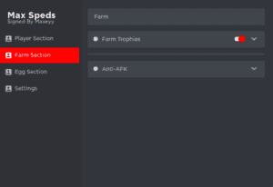 Max Speed Script (Win, Auto Farm, Clicker, Server Hop)